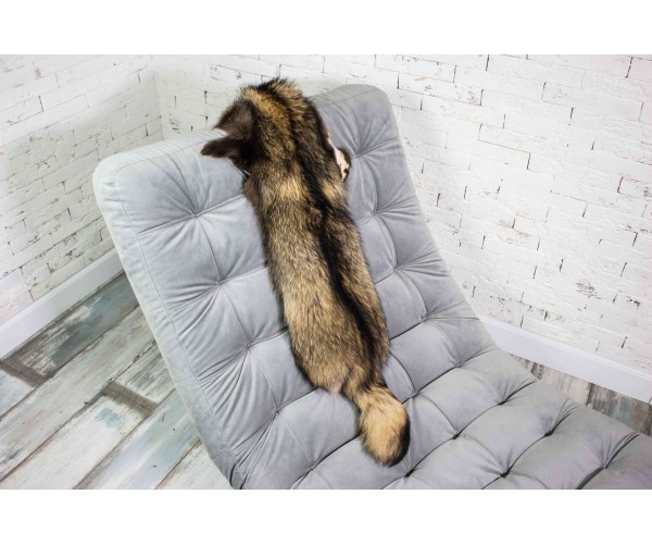 Шкура енота (черно-рыжий , натуральный)